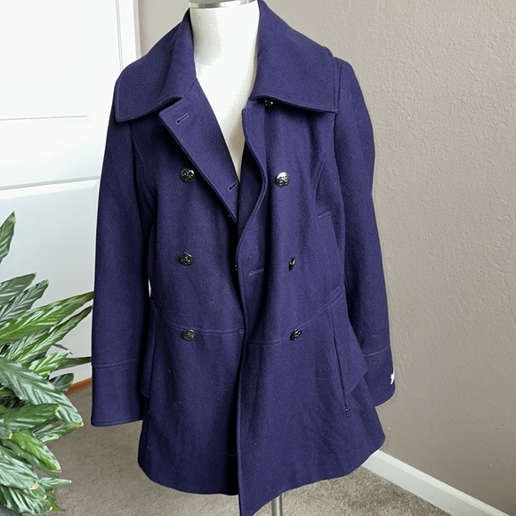 Calvin Klein | Jackets & Coats | Calvin Klein Purple Peacoat | Poshmark